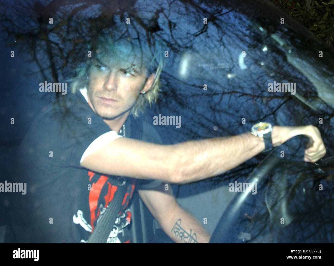 BECKHAM EYE INJURY Stock Photo - Alamy