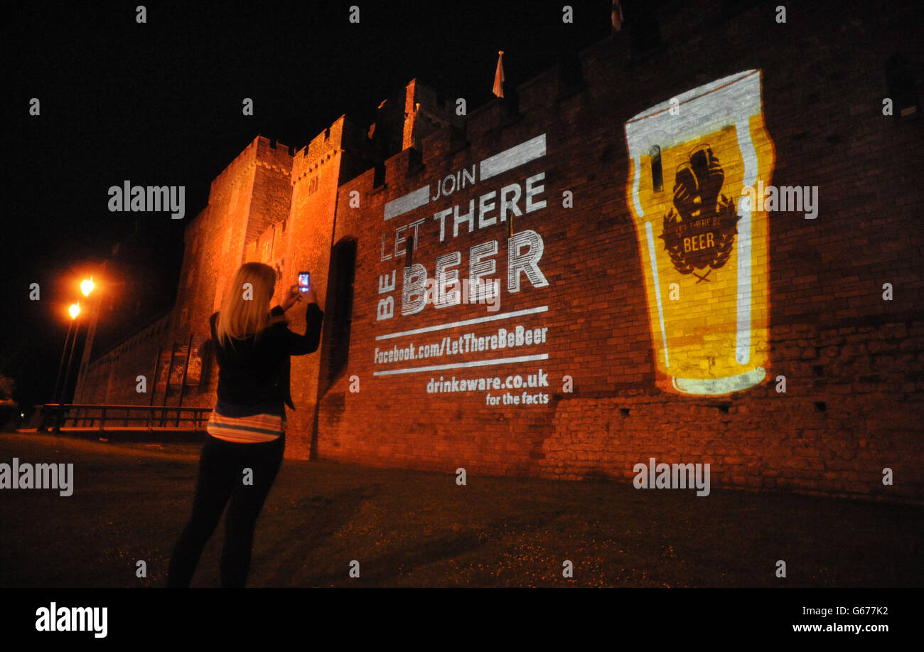 Let There Be Beer campaign Stock Photo - Alamy