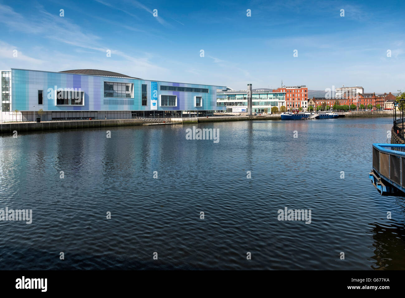 Waterfront hall and river lagan belfast hi-res stock photography and ...