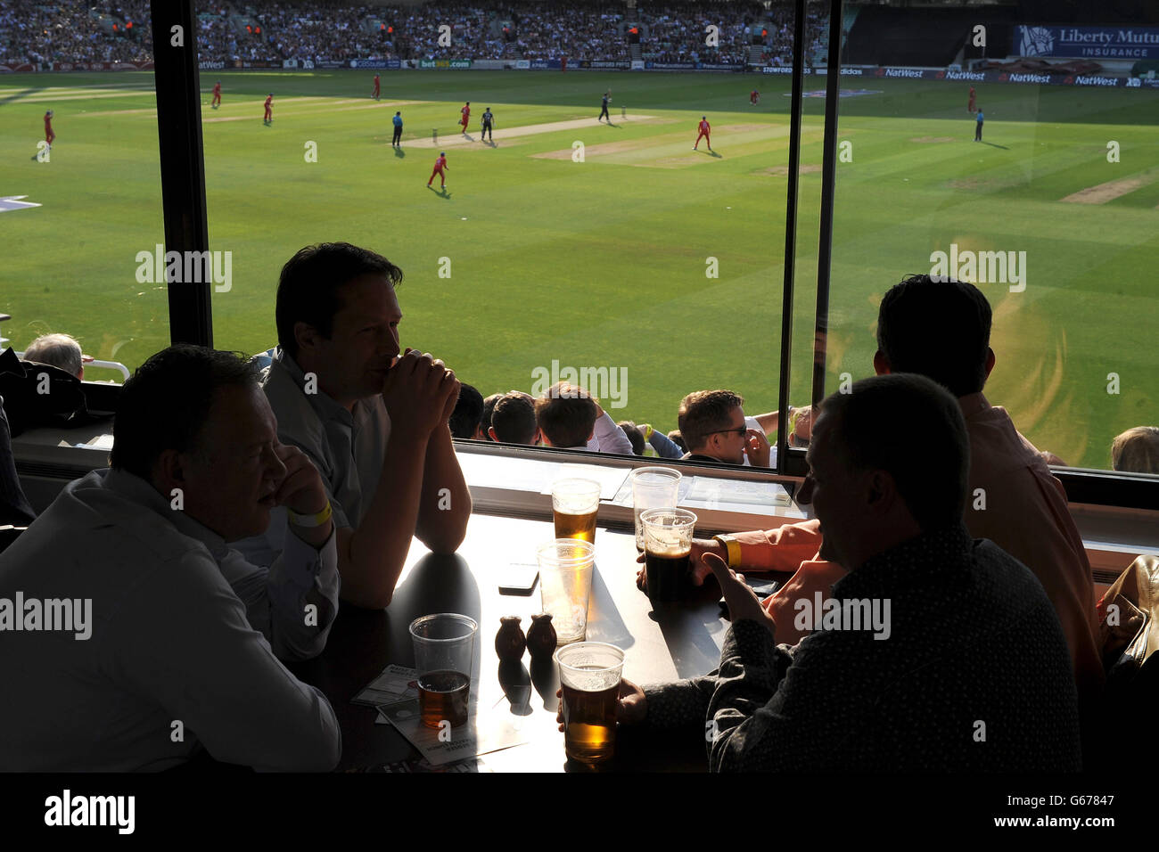 Spectators during the game between england and new zealand hi-res stock ...