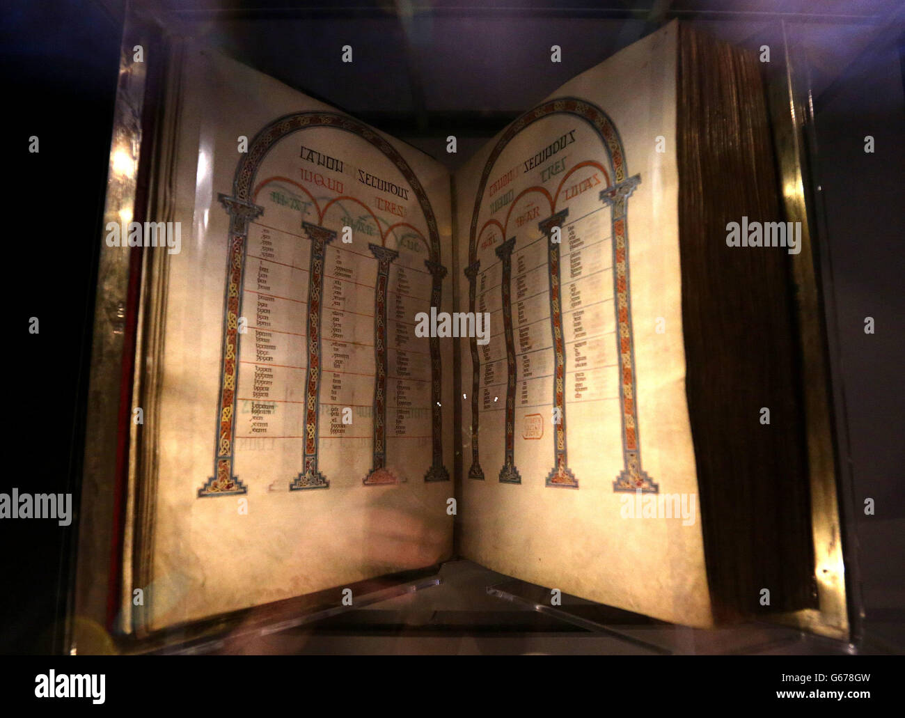 Lindisfarne gospels hi-res stock photography and images - Alamy