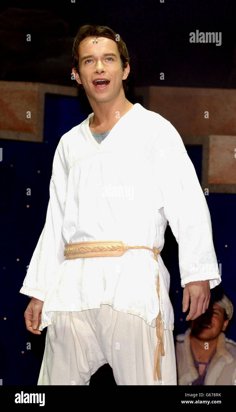 Stephen Gately stars as Joseph during a photocall for the new ...