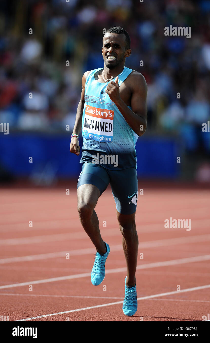 Mukhtar Mohammed of Great Britain in action in the Men's 800m race ...