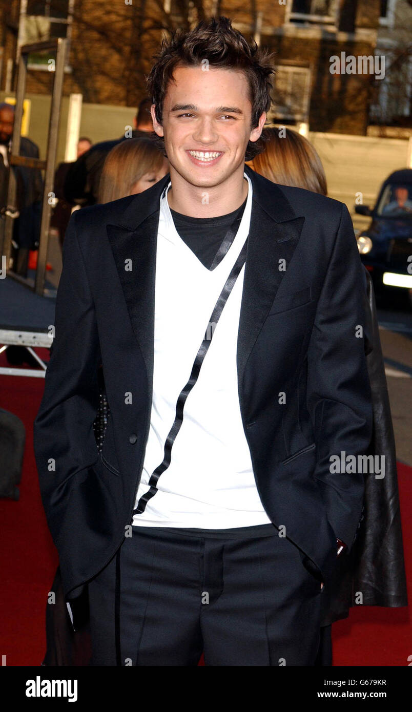 Singer Gareth Gates arriving at Earls Court 2, London, for The Brit ...