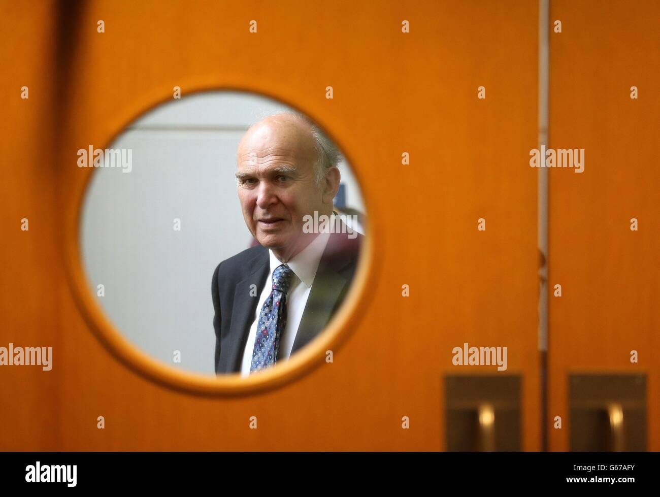 Vince Cable in Scotland Stock Photo - Alamy