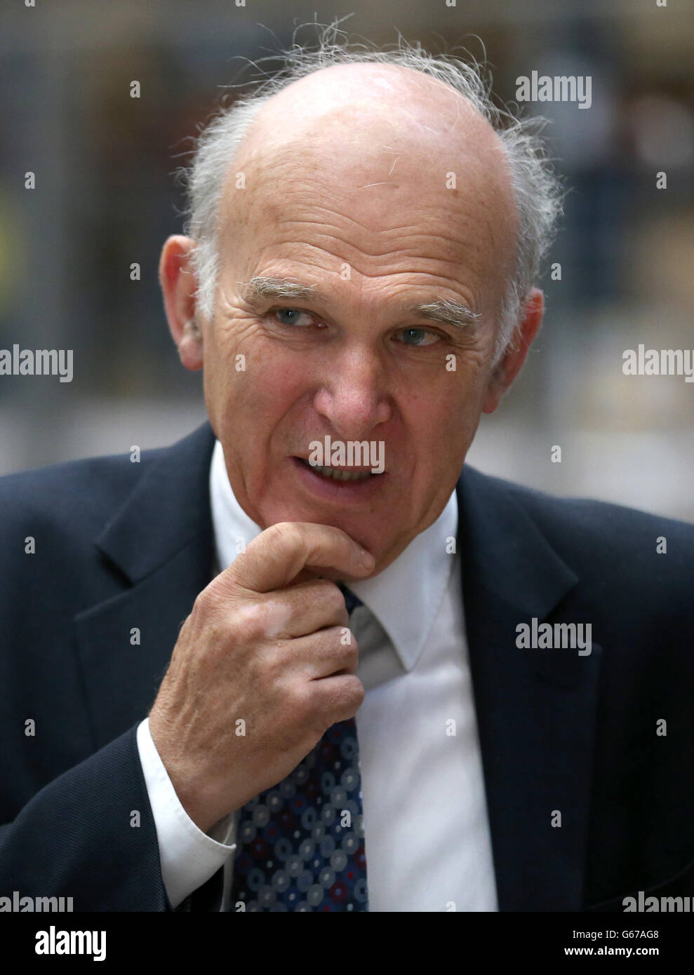 Vince Cable in Scotland Stock Photo - Alamy