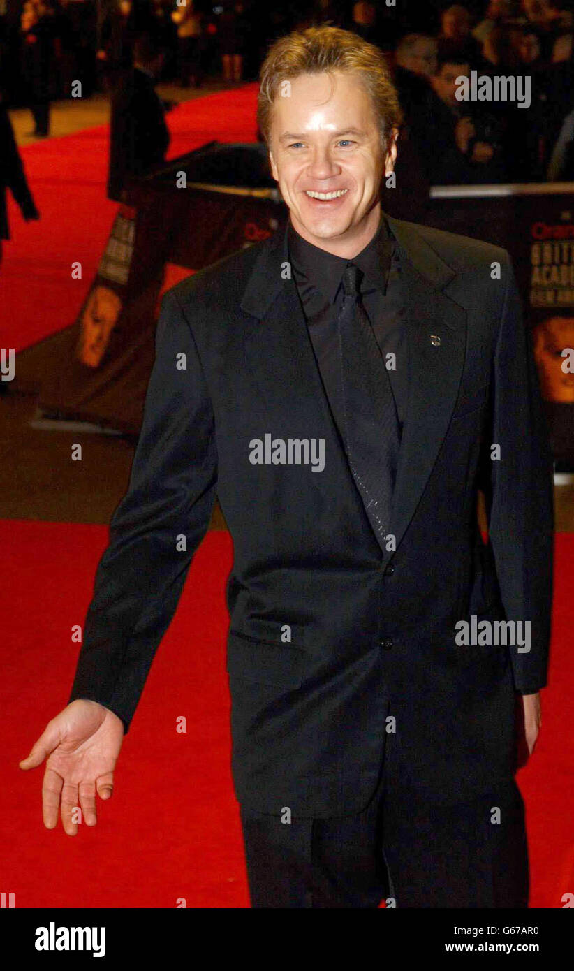 Actor Tim Robbins arriving at the Odeon in Leicester Square, London ...
