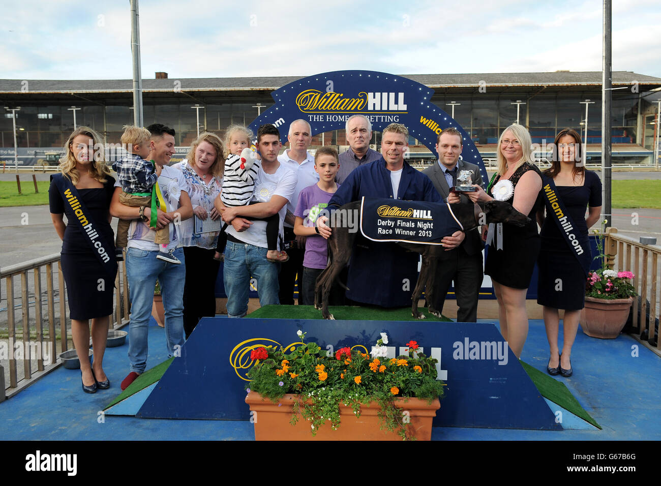 Winning connections of Bouncy Bocko after winning the William Hill ...
