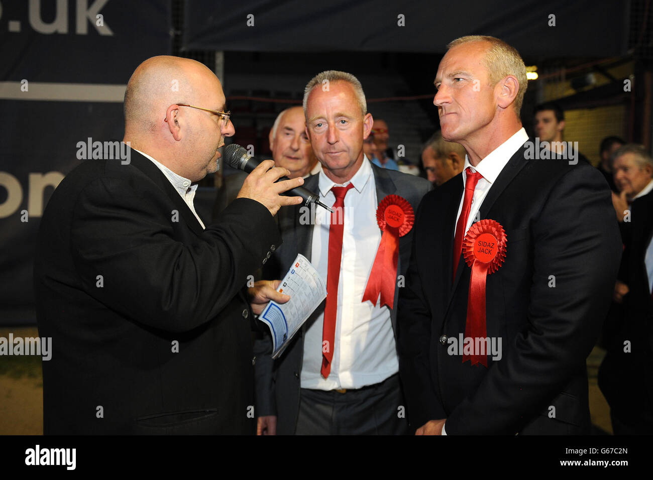 Co-Owner, Simon Wooder (right) is interviewed after winning the William ...