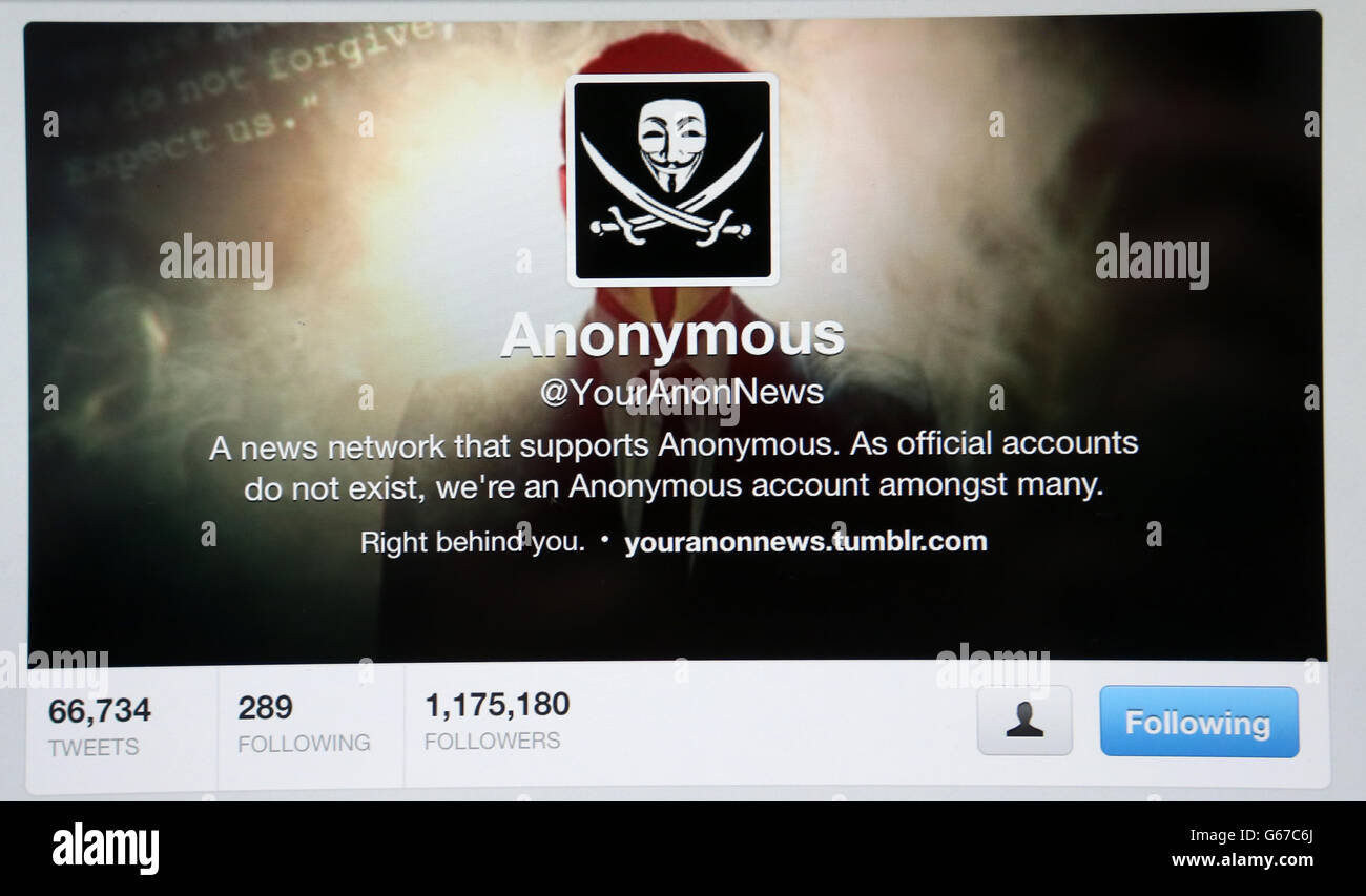 Anonymous hacker stock Stock Photo - Alamy