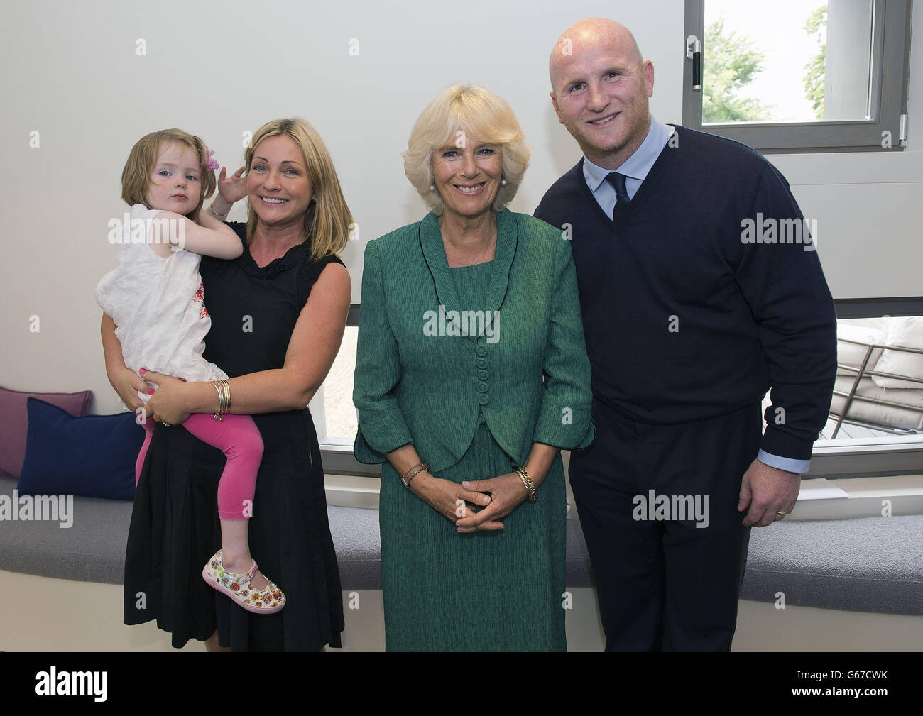 The Duchess of Cornwall meets former footballer and cancer sufferer ...