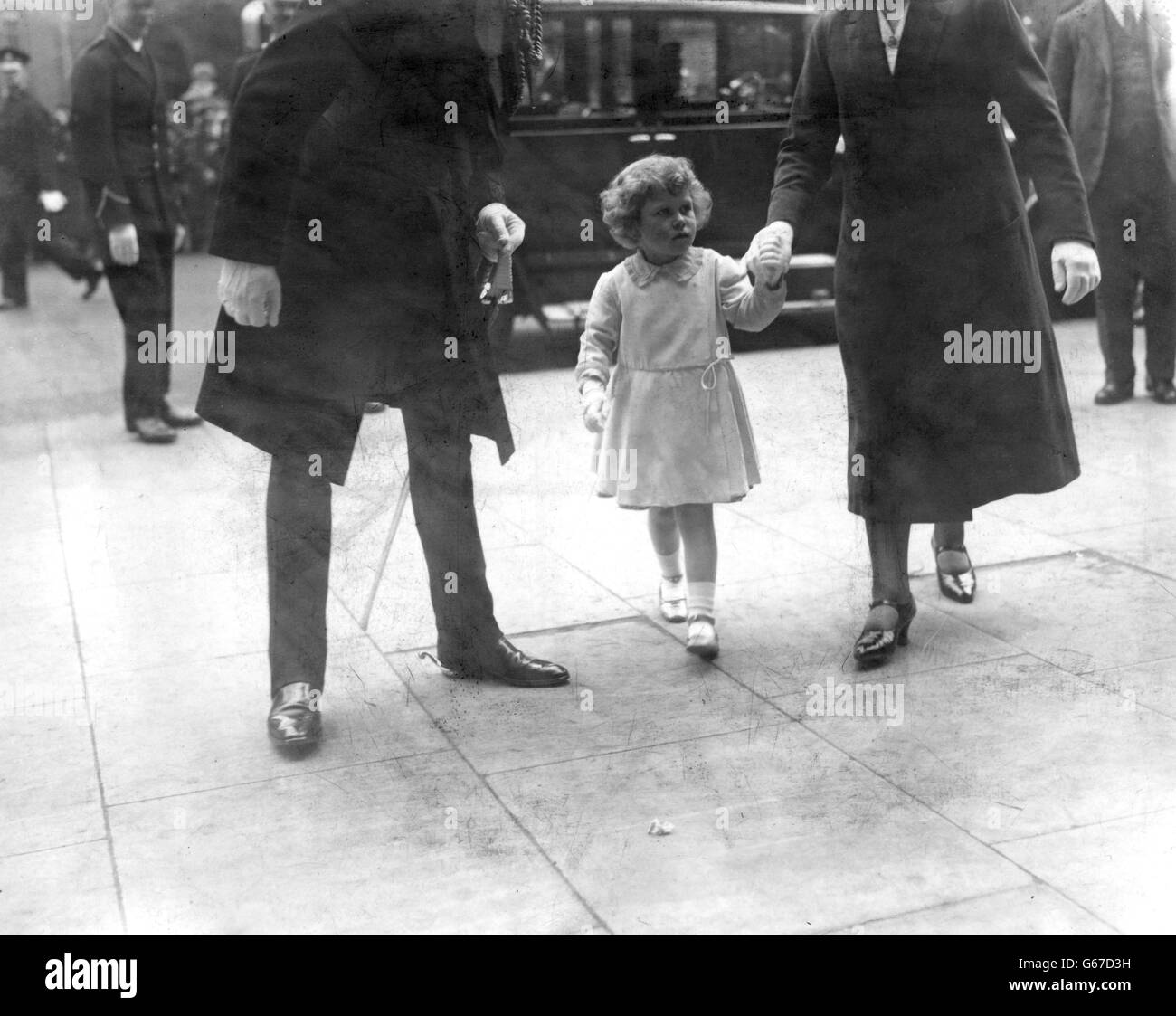 Princess Elizabeth arriving at Olympia for the Royal Tournament Stock ...