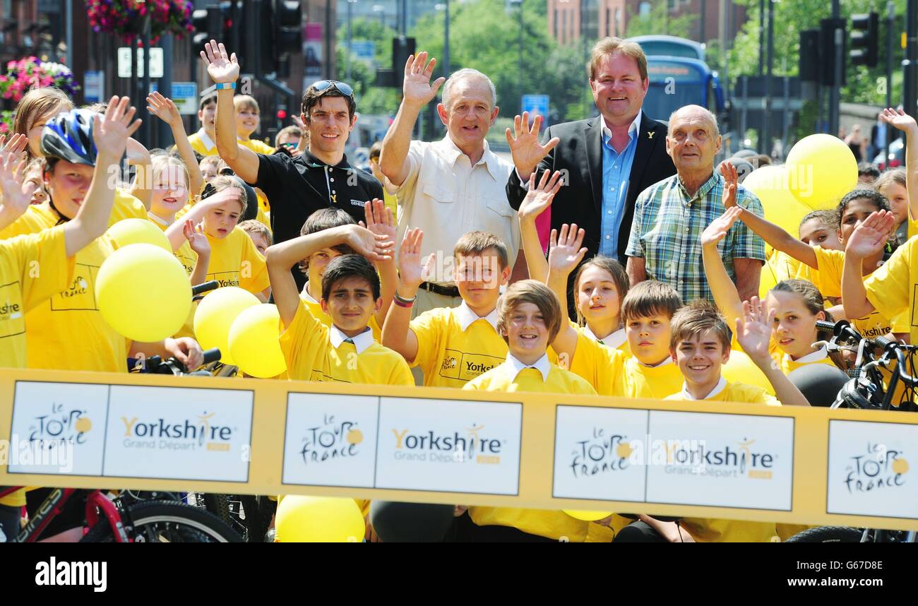 Yorkshire professional cyclist Dean Downing, Councillor Keith Wakefield ...