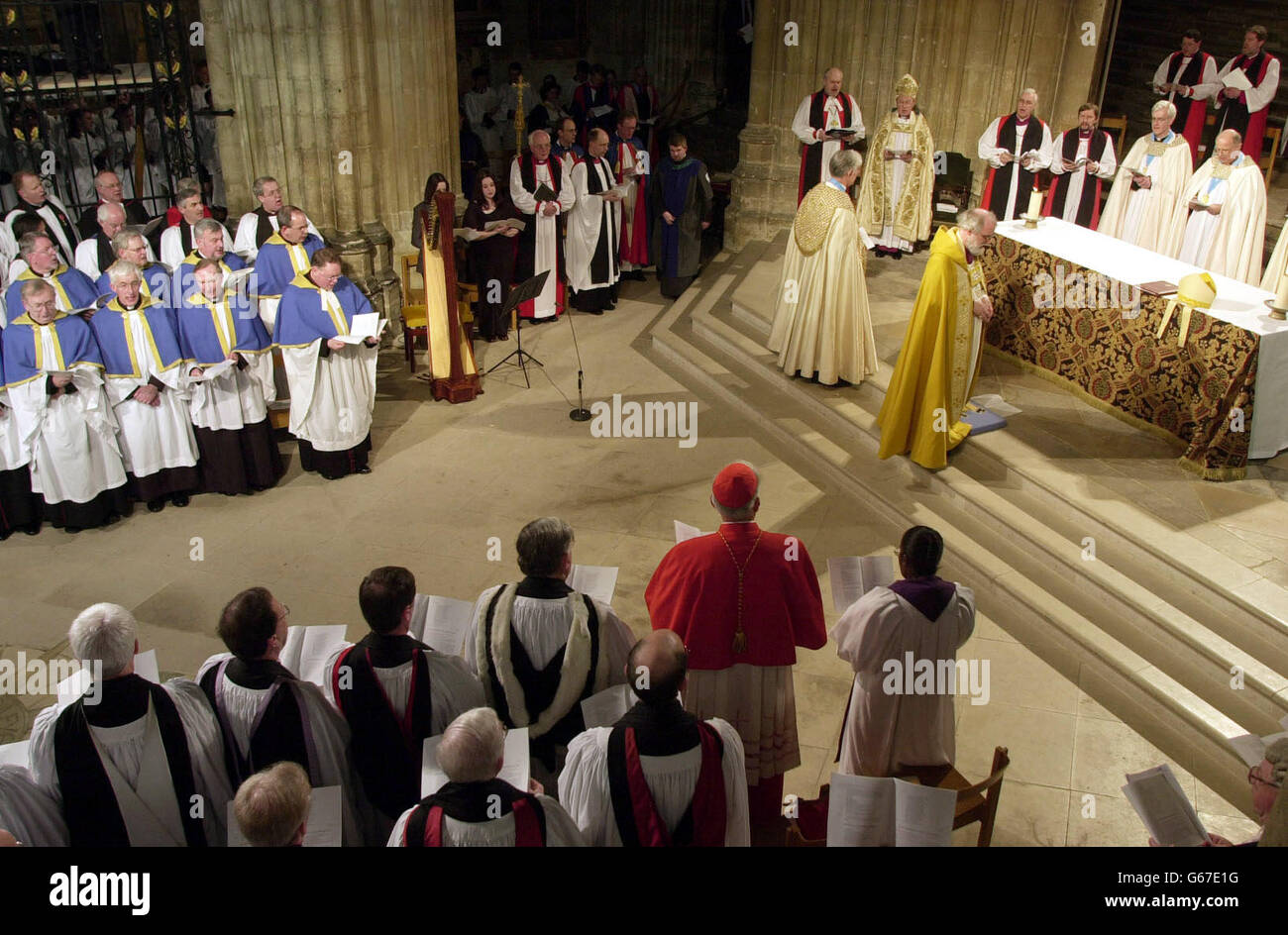 For The Enthronement Ceremony Of The Archbishop Of Canterbury Stock ...