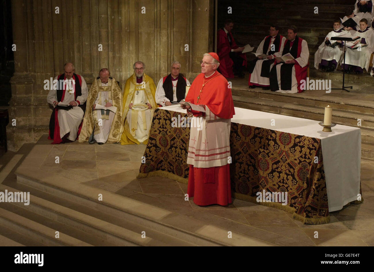For the enthronement ceremony of the 104th archbishop of canterbury hi ...