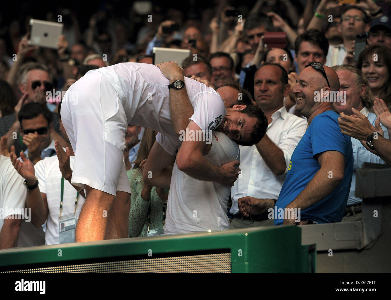 Novak djokovic players box hi-res stock photography and images - Alamy