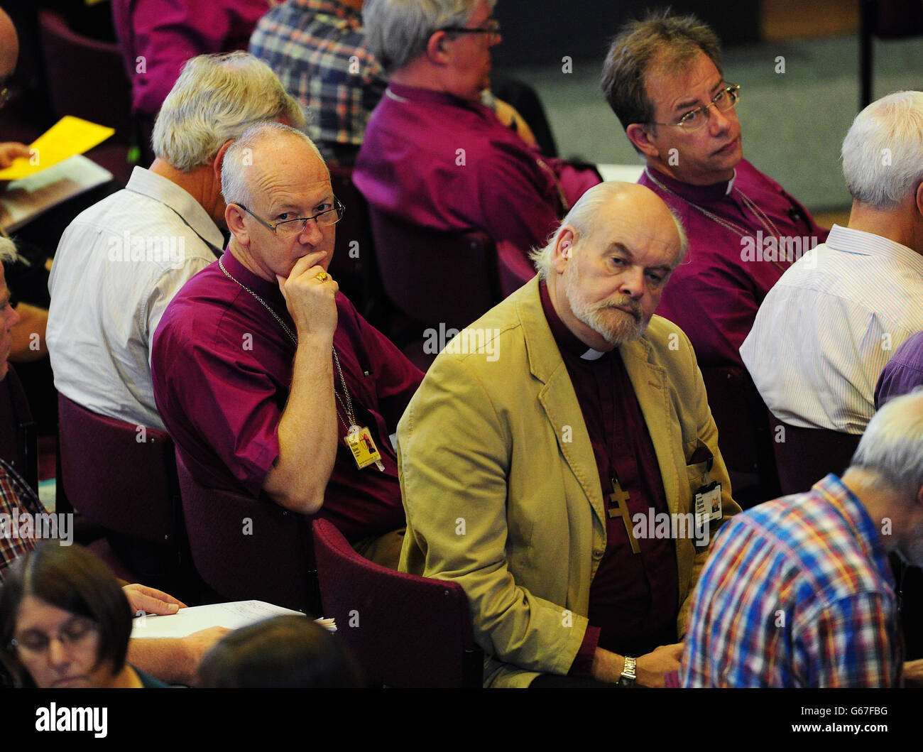 The Bishop of Bradford Nicholas Baines (left) and the Bishop of London ...