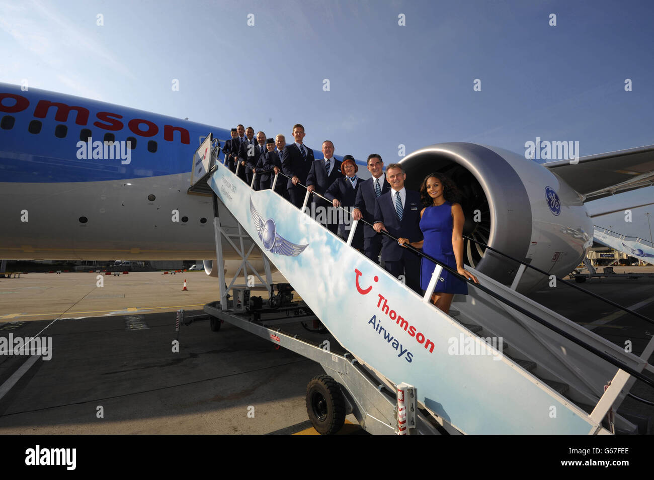 Thomson Airways Dreamliner launch Stock Photo - Alamy