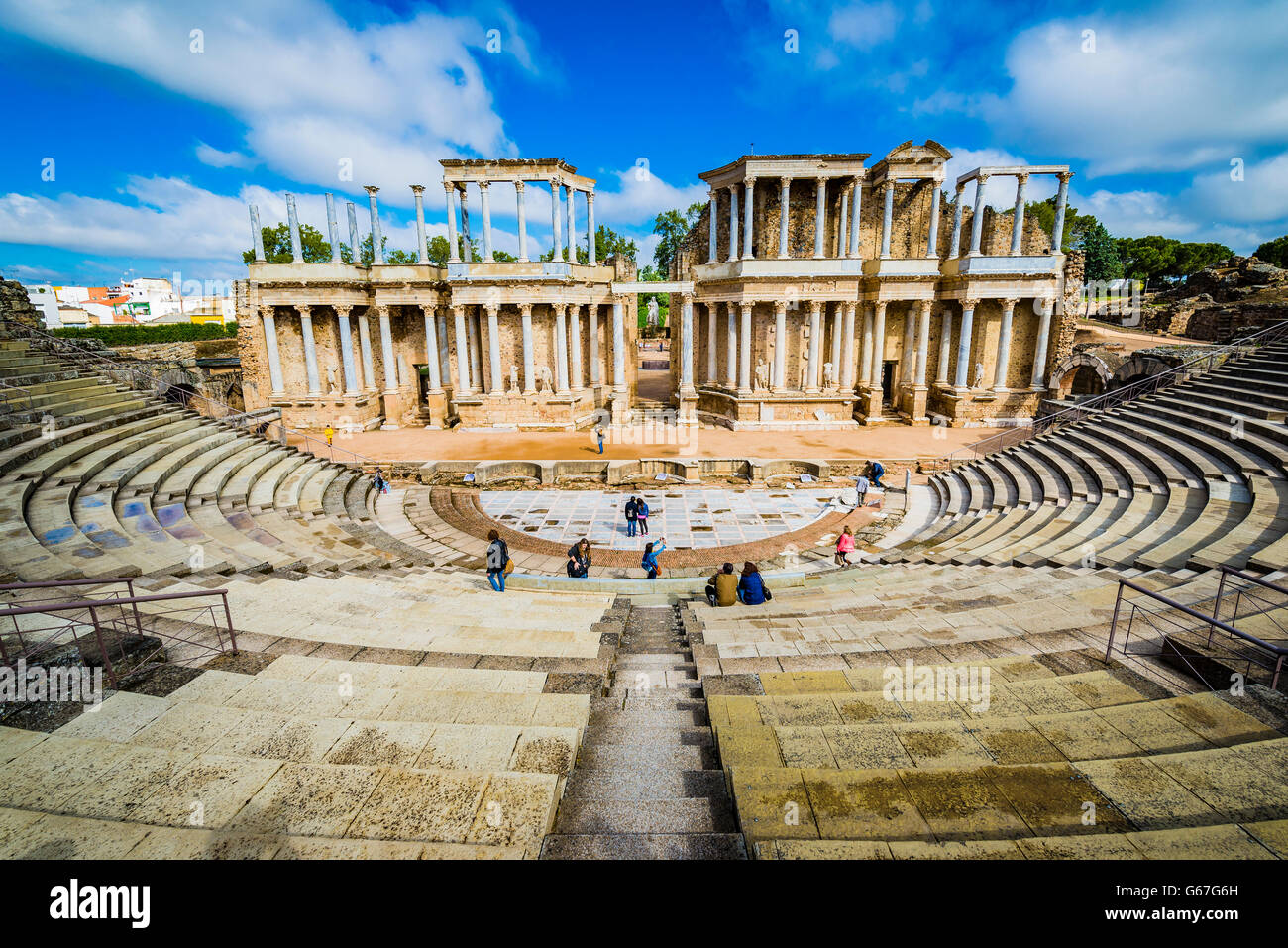 The Roman Theatre of Mérida is a construction promoted by the consul ...