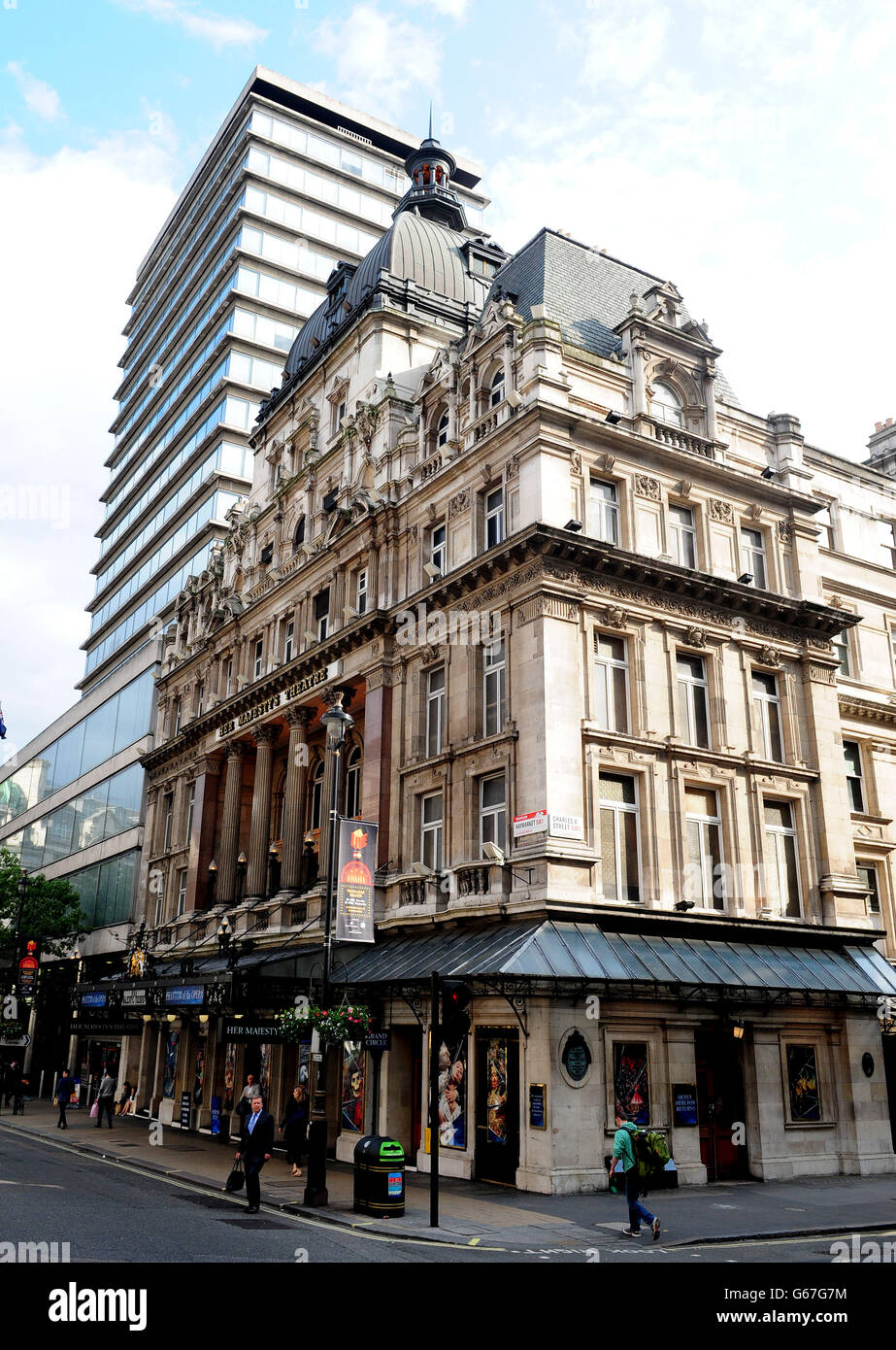 A general view of Her Majesty's Theatre, in London.. A general view of ...