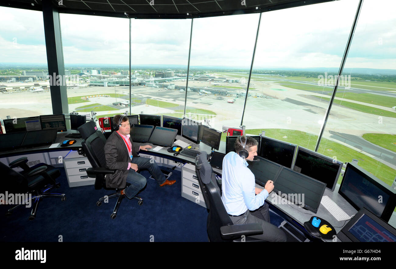 Manchester Airport's new control tower Stock Photo - Alamy