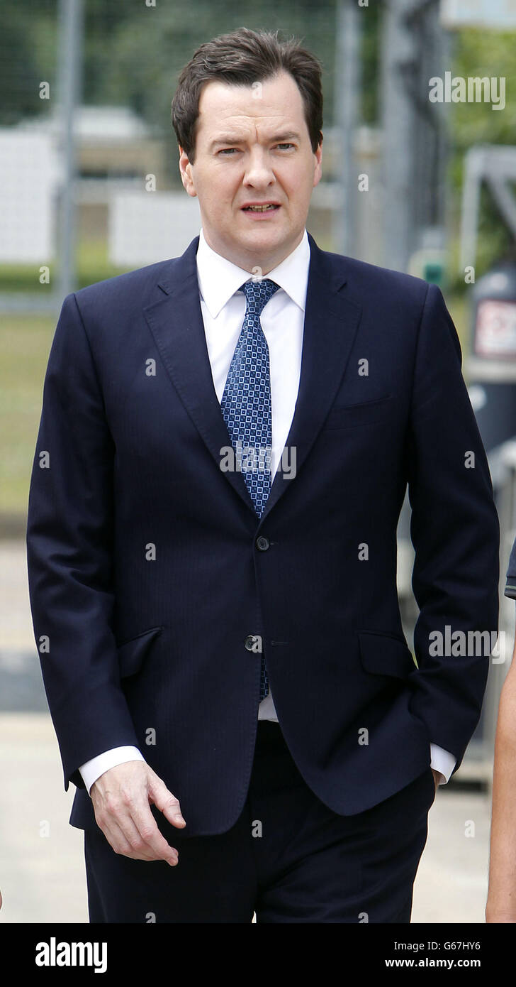 Chancellor George Osborne during a tour of Culham Science Centre in ...