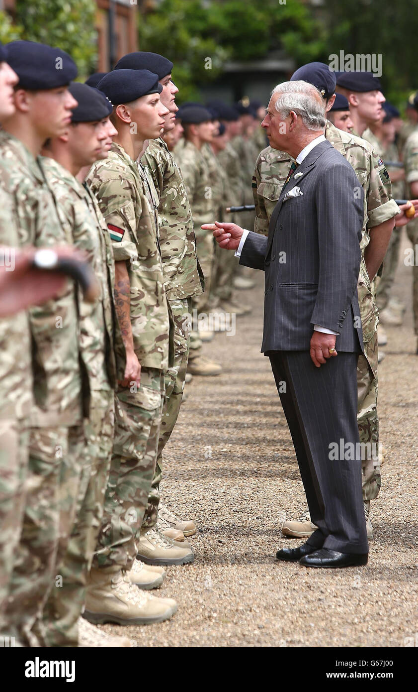 The Prince of Wales presents Operational service medals to the ...