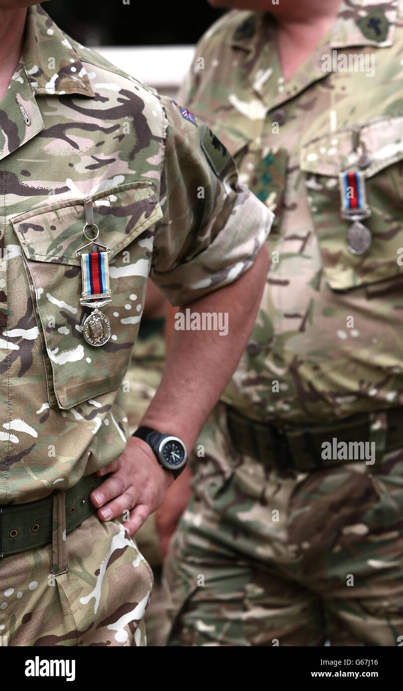 The Prince of Wales presented Operational service medals to the ...