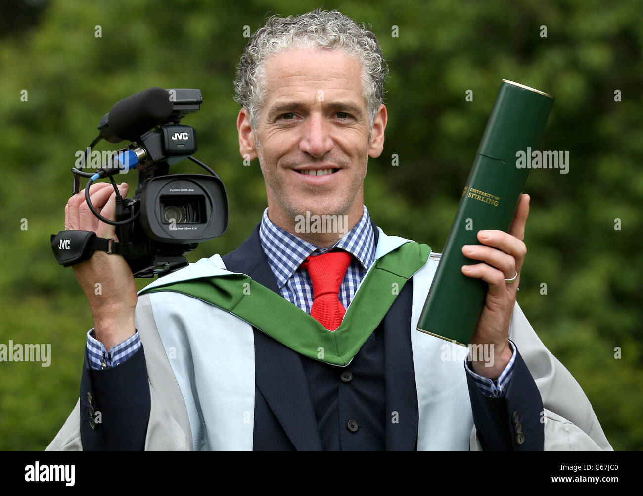 Wildlife film-maker Gordon Buchanan with his honorary degree after ...