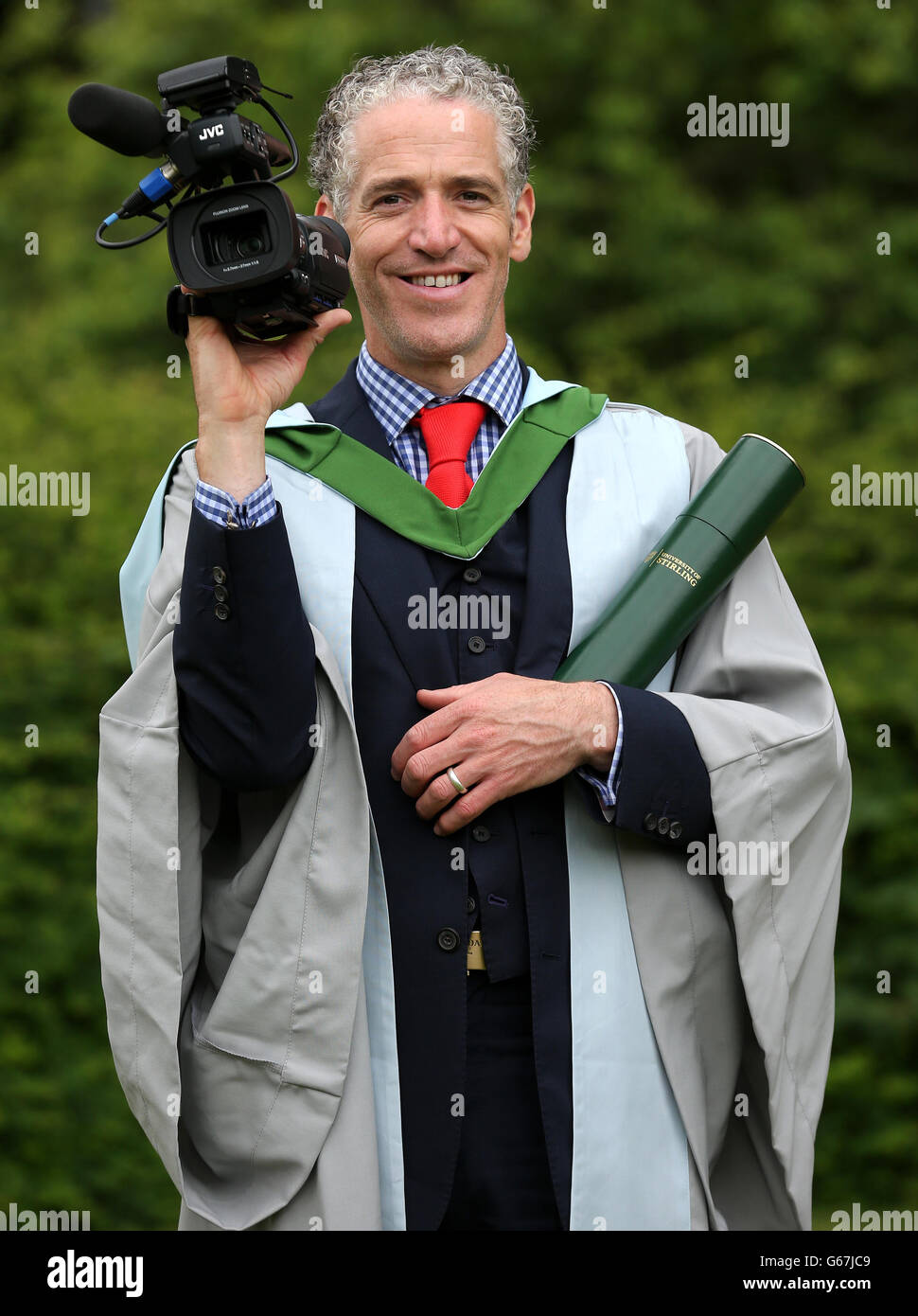 Wildlife film-maker Gordon Buchanan with his honorary degree after ...