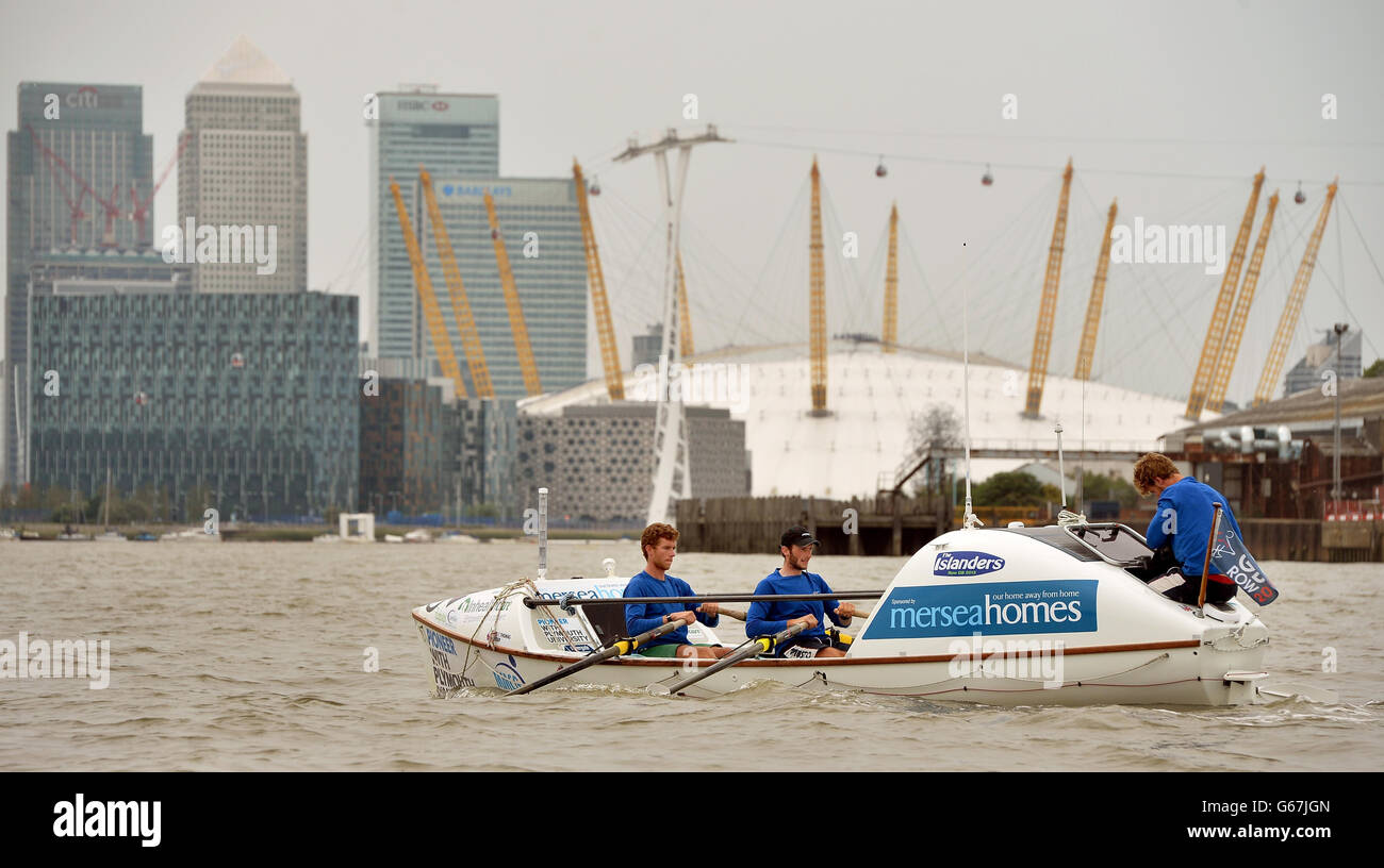 After their record breaking row around britain hi-res stock photography ...