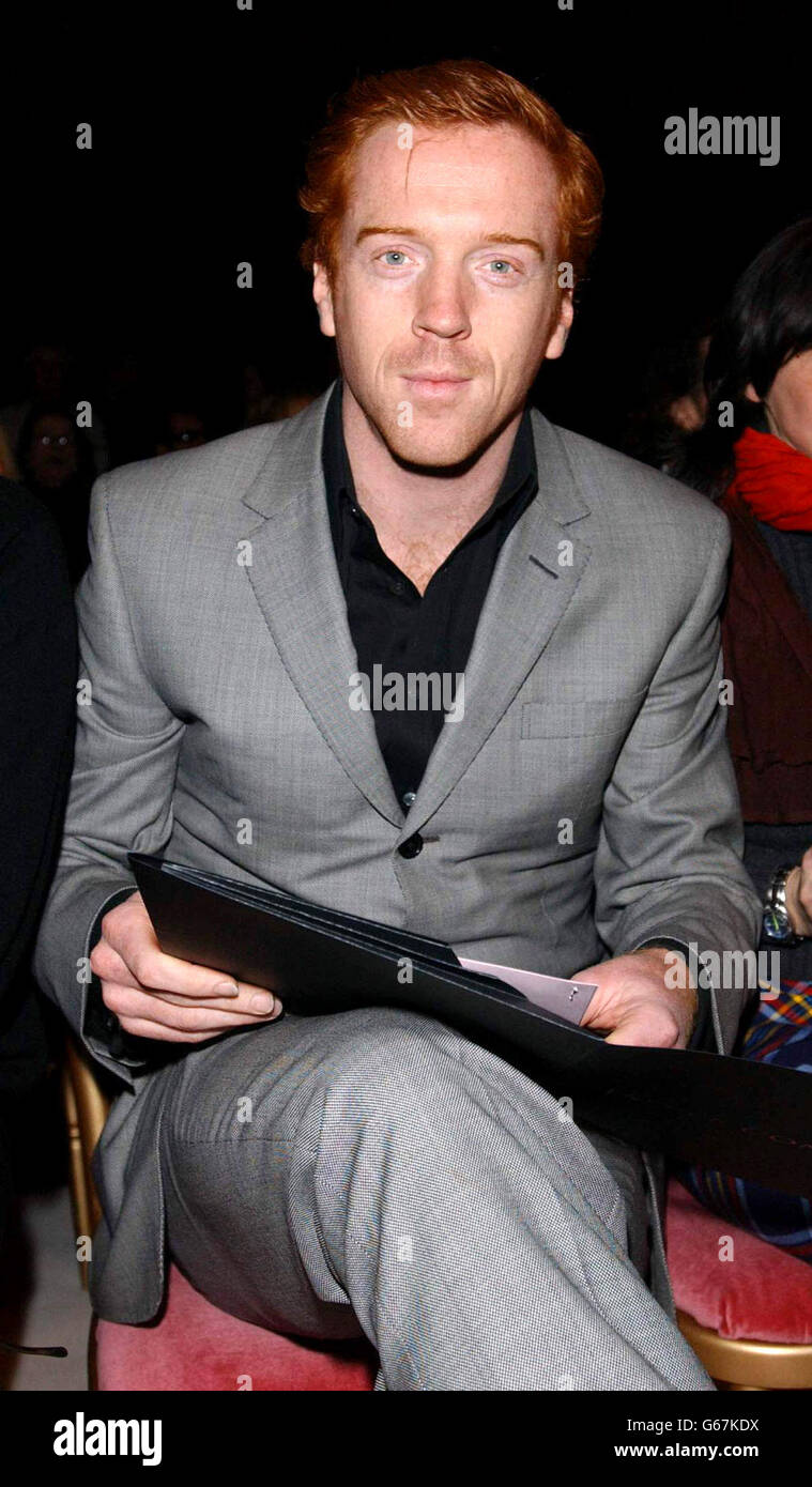Actor Damian Lewis at the Jasper Conran's autumn/winter 2003 collection ...
