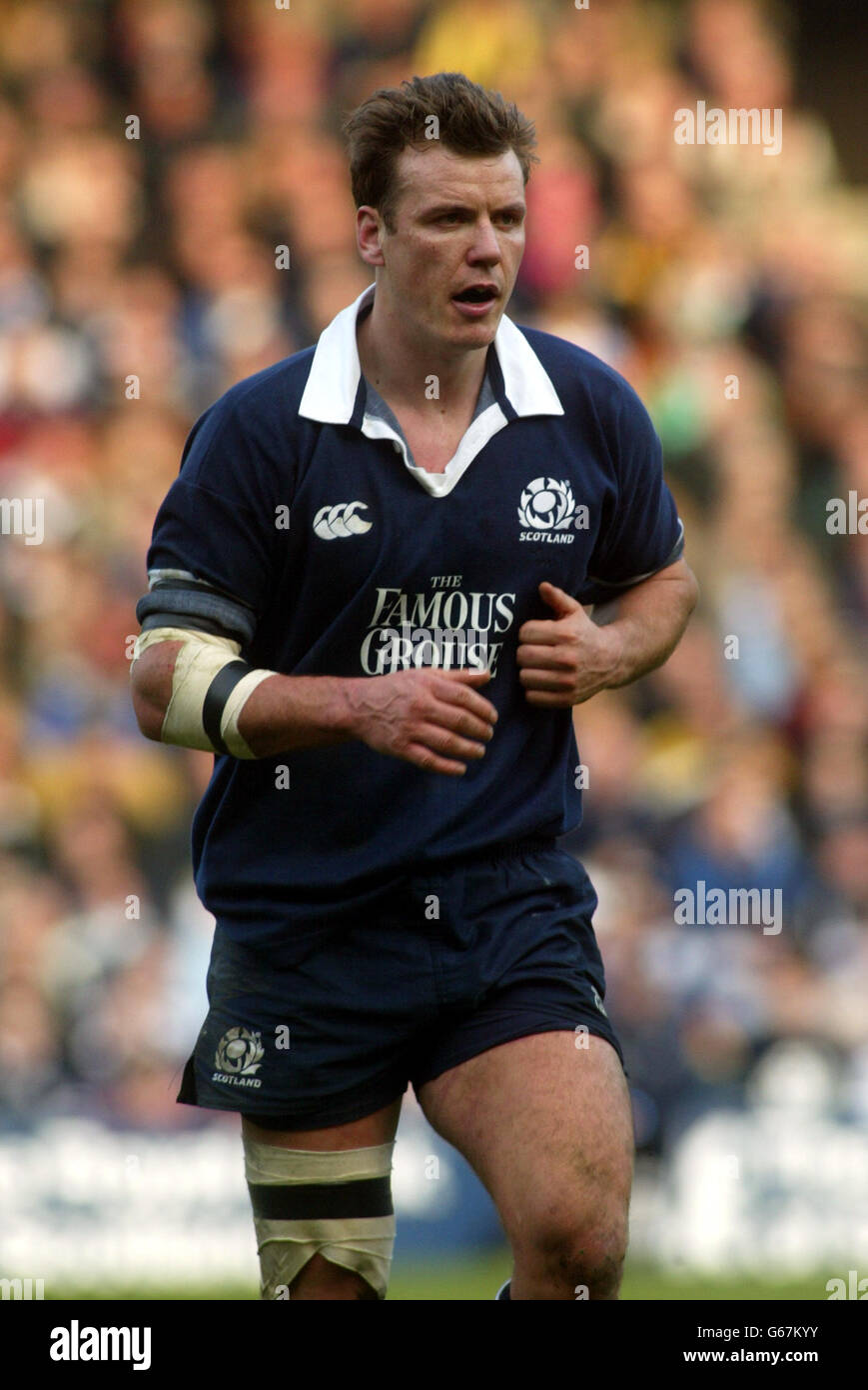 Andrew Mower in action for Scotland during their RBS 6 Nations game ...