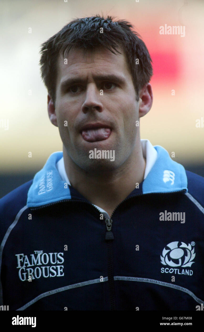 Kenny Logan of Scotland ahead of the RBS 6 Nations game against Ireland ...