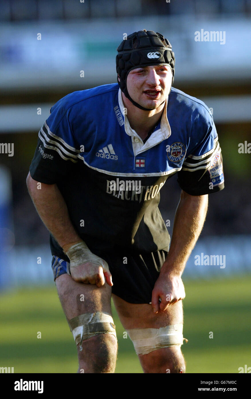 Steve Borthwick in action for Bath during their Zurich Premiership ...