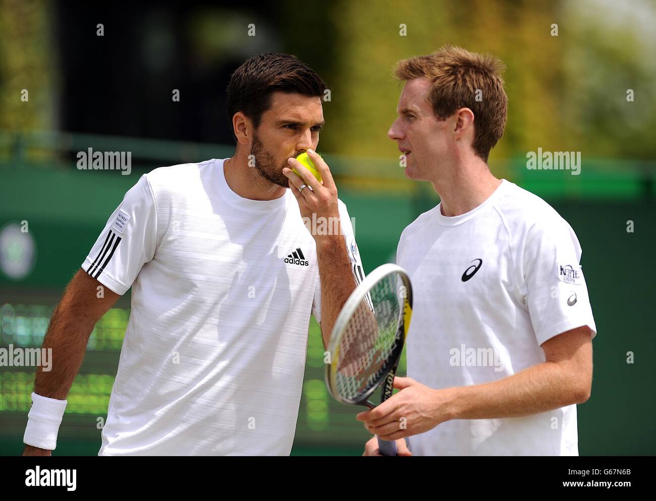 Great Britain's Colin Fleming (left) alongside partner Jonathan Marray ...