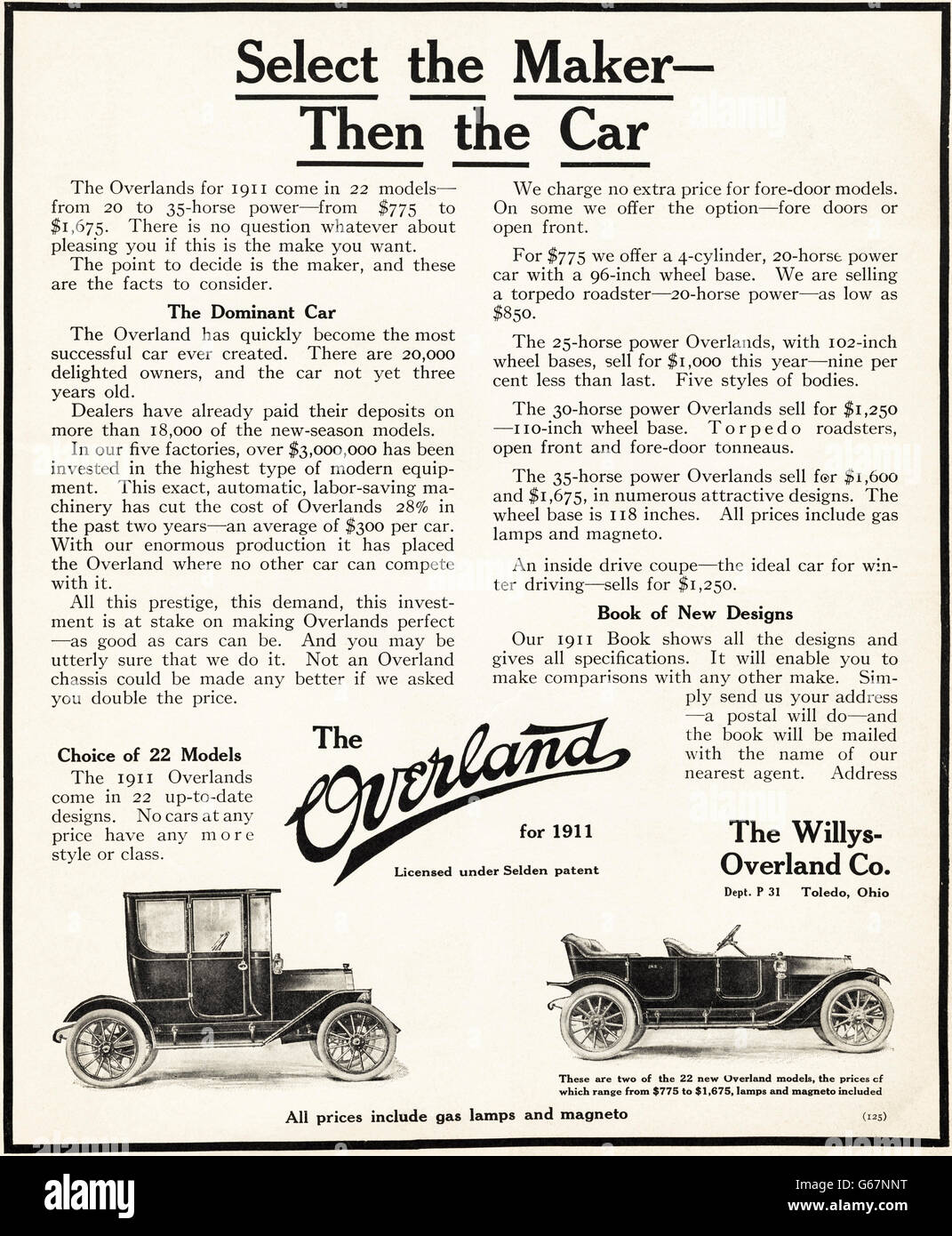Original old vintage American magazine advert from the Edwardian era ...