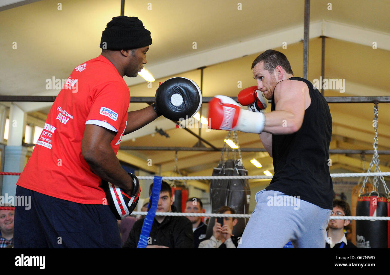 David price trains lennox lewis media work out sailsbury abc hi-res ...