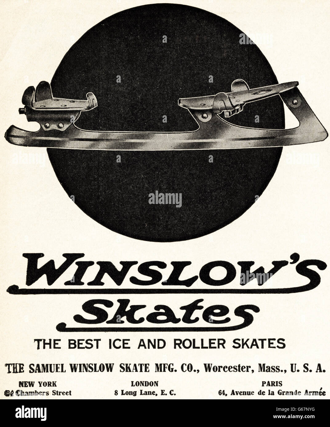 Original old vintage American magazine advert from the Edwardian era ...