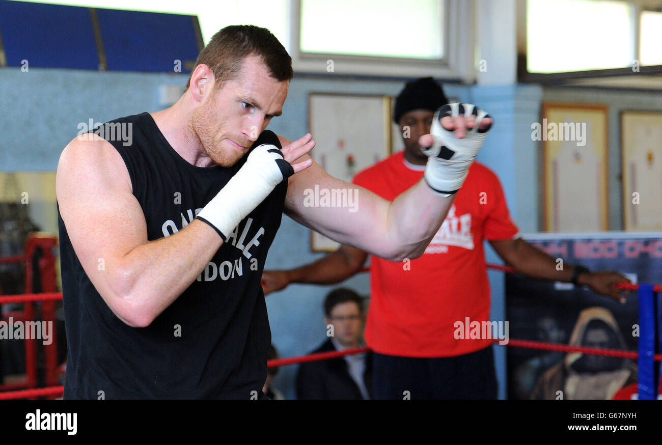 Boxing - David Price Media Workout - Sailsbury ABC Stock Photo - Alamy