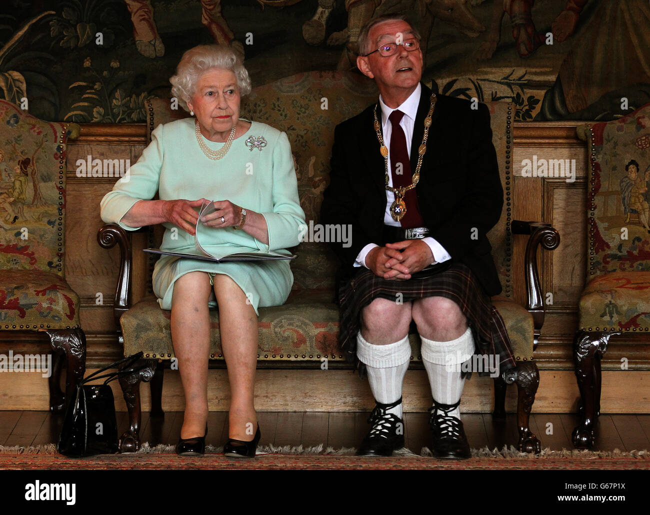 Queen Elizabeth II, who is Patron of the Royal Country Dance Society ...