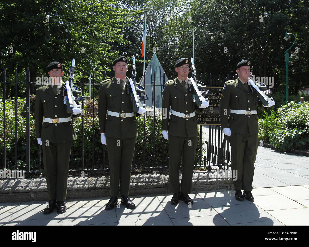 Centenary military guard parade Stock Photo - Alamy