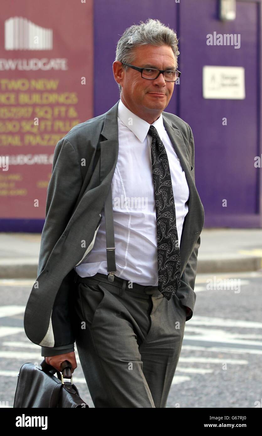 The Sun deputy editor Geoffrey Webster arriving at the Old Bailey in central London for a pre ...