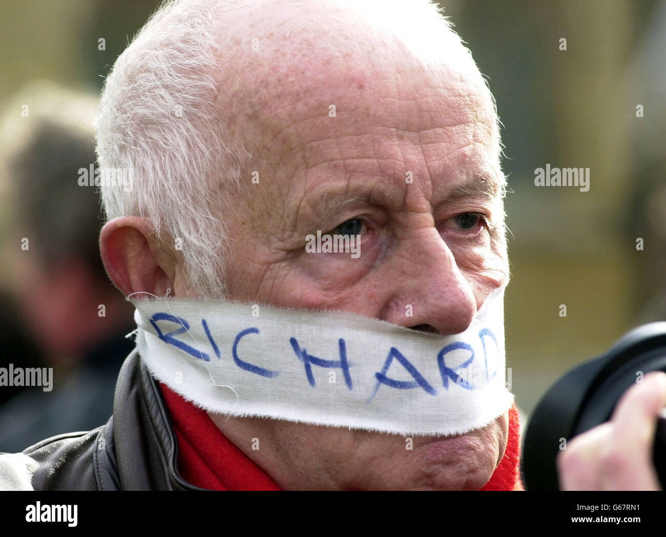 Richard Wilson war protest Stock Photo - Alamy