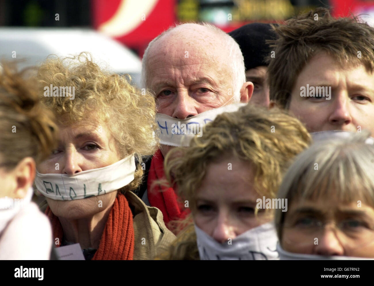 Richard Wilson war protest Stock Photo - Alamy