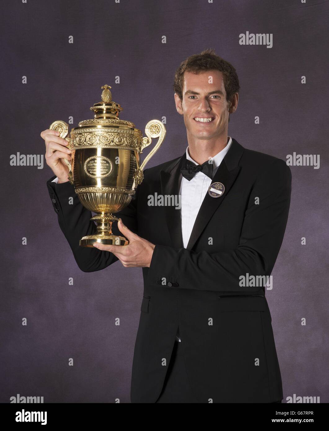 Mens champion andy murray poses trophy champions dinner ...