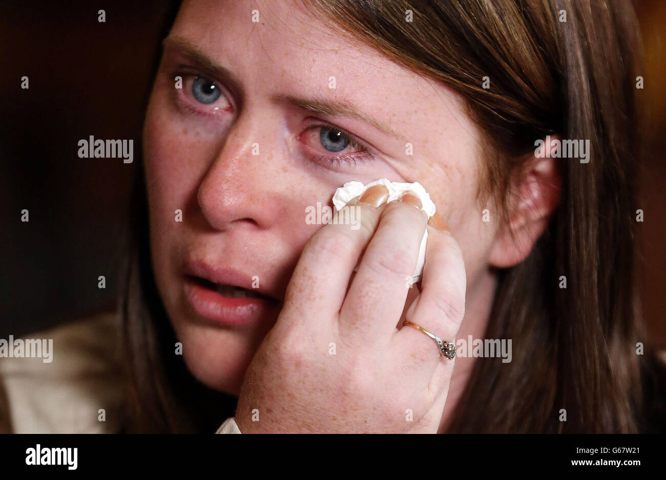 Rebecca Rigby, wife of murdered soldier Lee Rigby, at the Fusilier ...