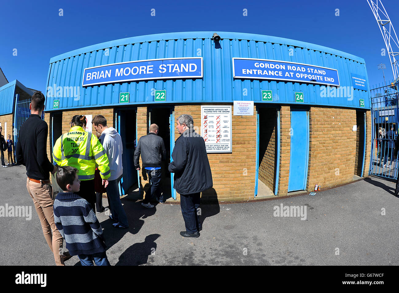 General view of the MEMS Priestfield Stadium in Gillingham Stock Photo ...