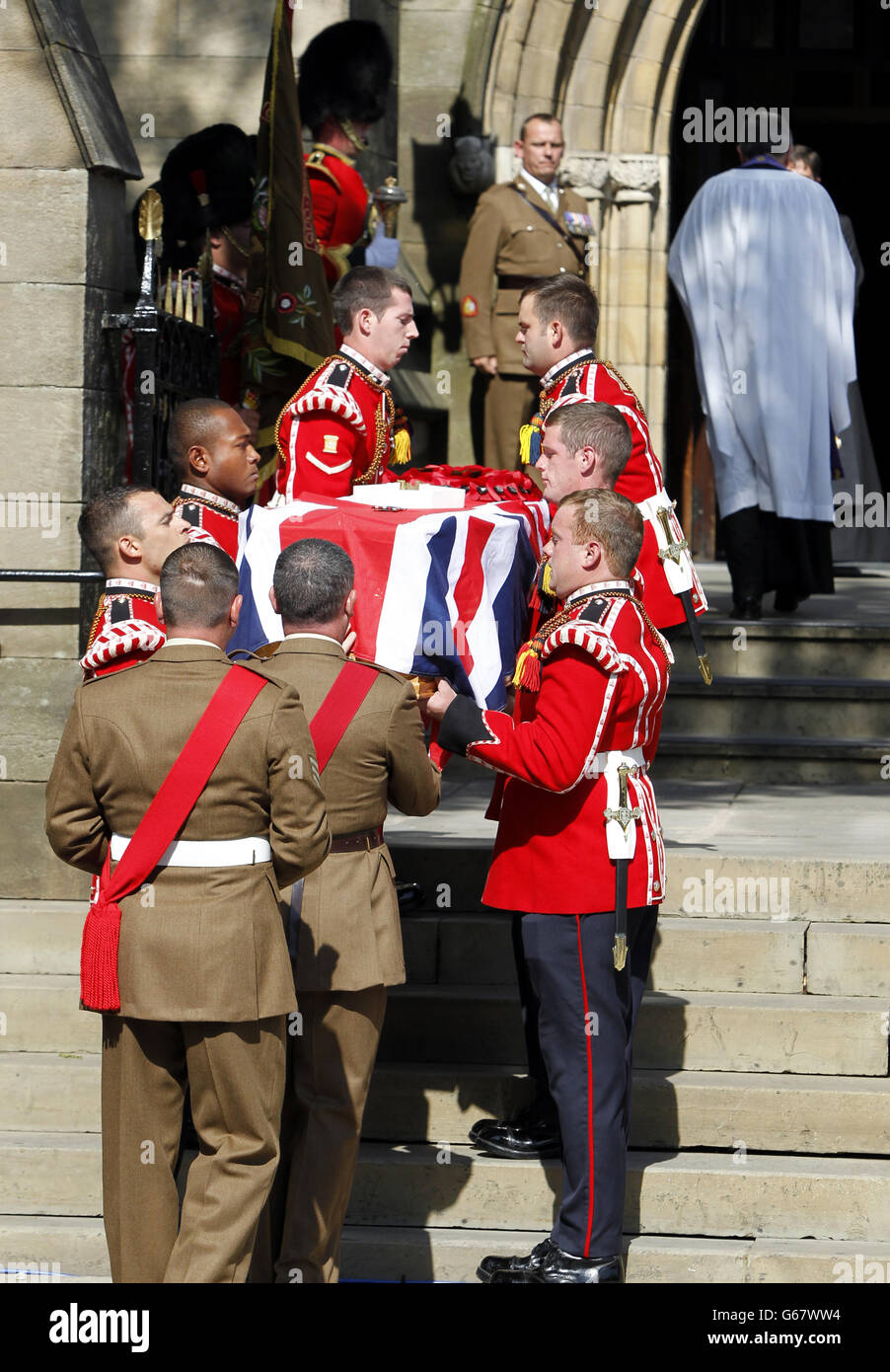 Lee Rigby funeral Stock Photo - Alamy