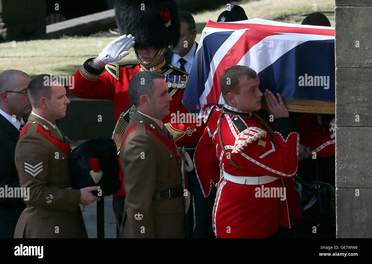 Lee Rigby funeral Stock Photo - Alamy